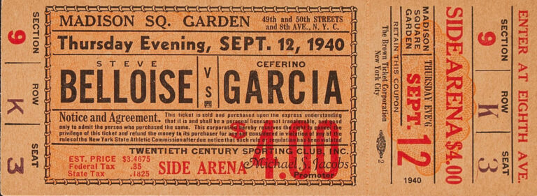Famous Fight Programs, Tickets and Fight Posters – THE USA BOXING NEWS