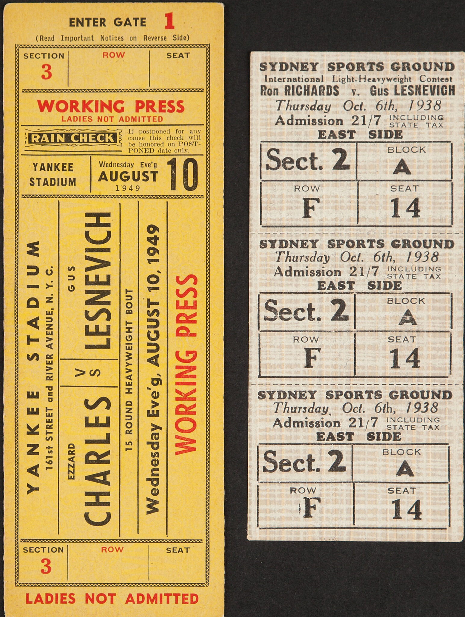Famous Fight Programs, Tickets and Fight Posters – THE USA BOXING NEWS