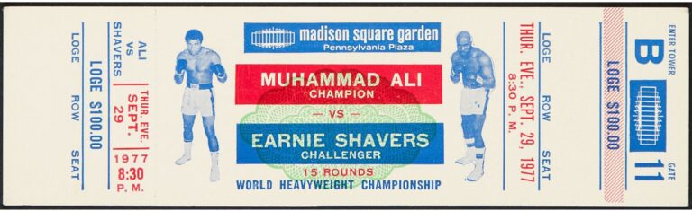 Famous Fight Programs, Tickets and Fight Posters – THE USA BOXING NEWS