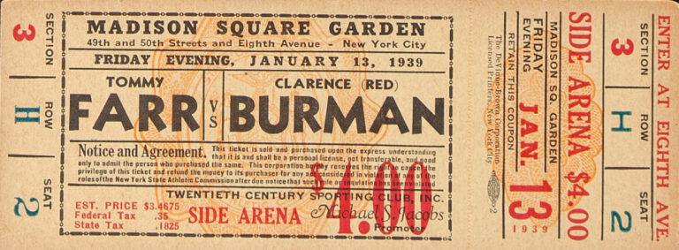 Famous Fight Programs, Tickets and Fight Posters – THE USA BOXING NEWS